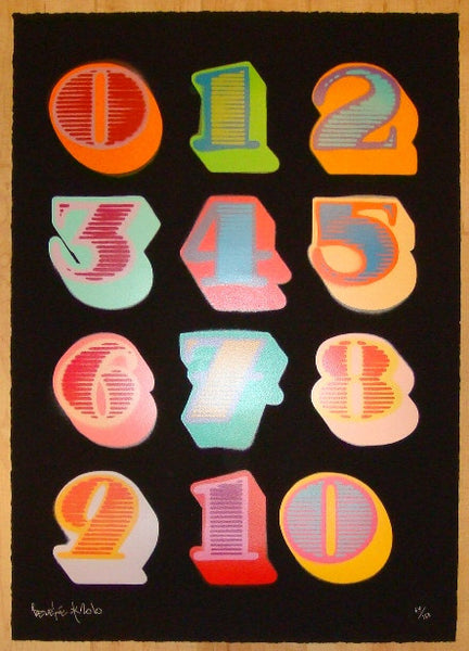 2010 Shutterfont Numbers - Silkscreen Art Print by Ben Eine | JoJo's ...